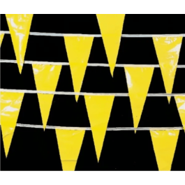 Mutual Industries Yellow OSHA Perimeter Marker Pennant Flags